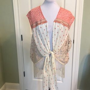 ivy jane | Tops | Ivy Jane Fringe Vest Coverup | Poshmark